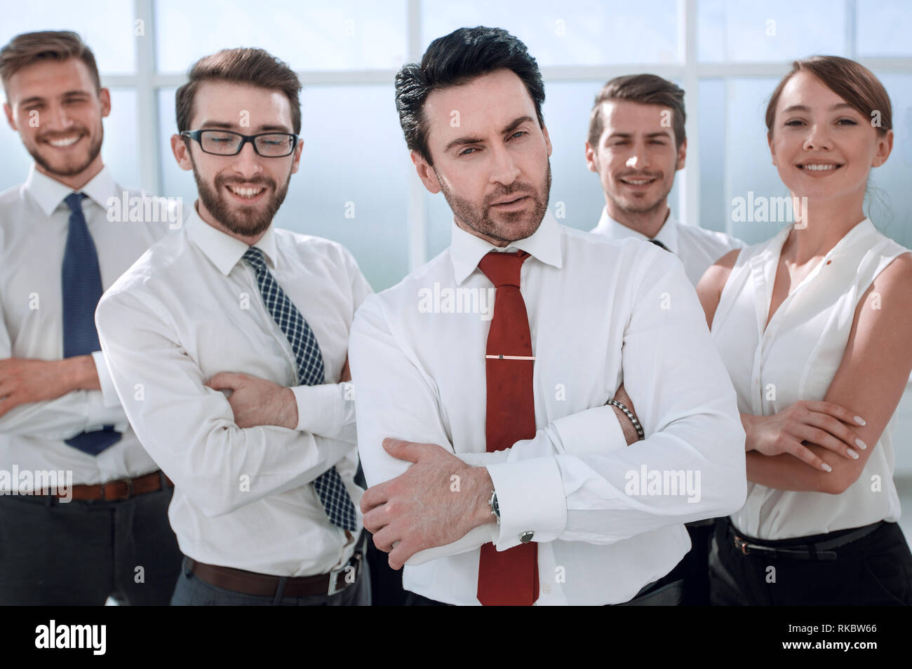 portrait of a successful business team. the concept of teamwork Stock ...