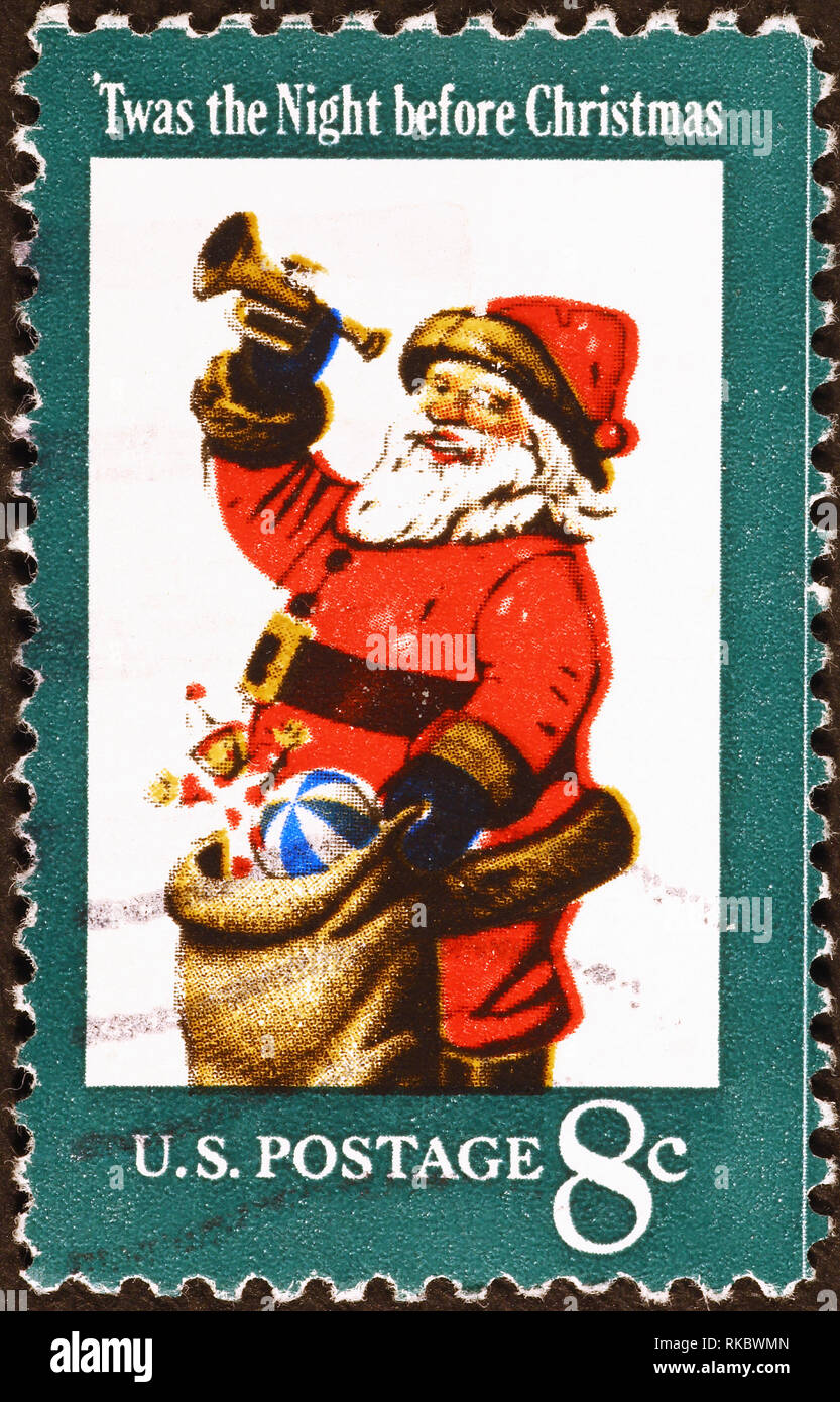 Santa postmark stamp hi-res stock photography and images - Alamy