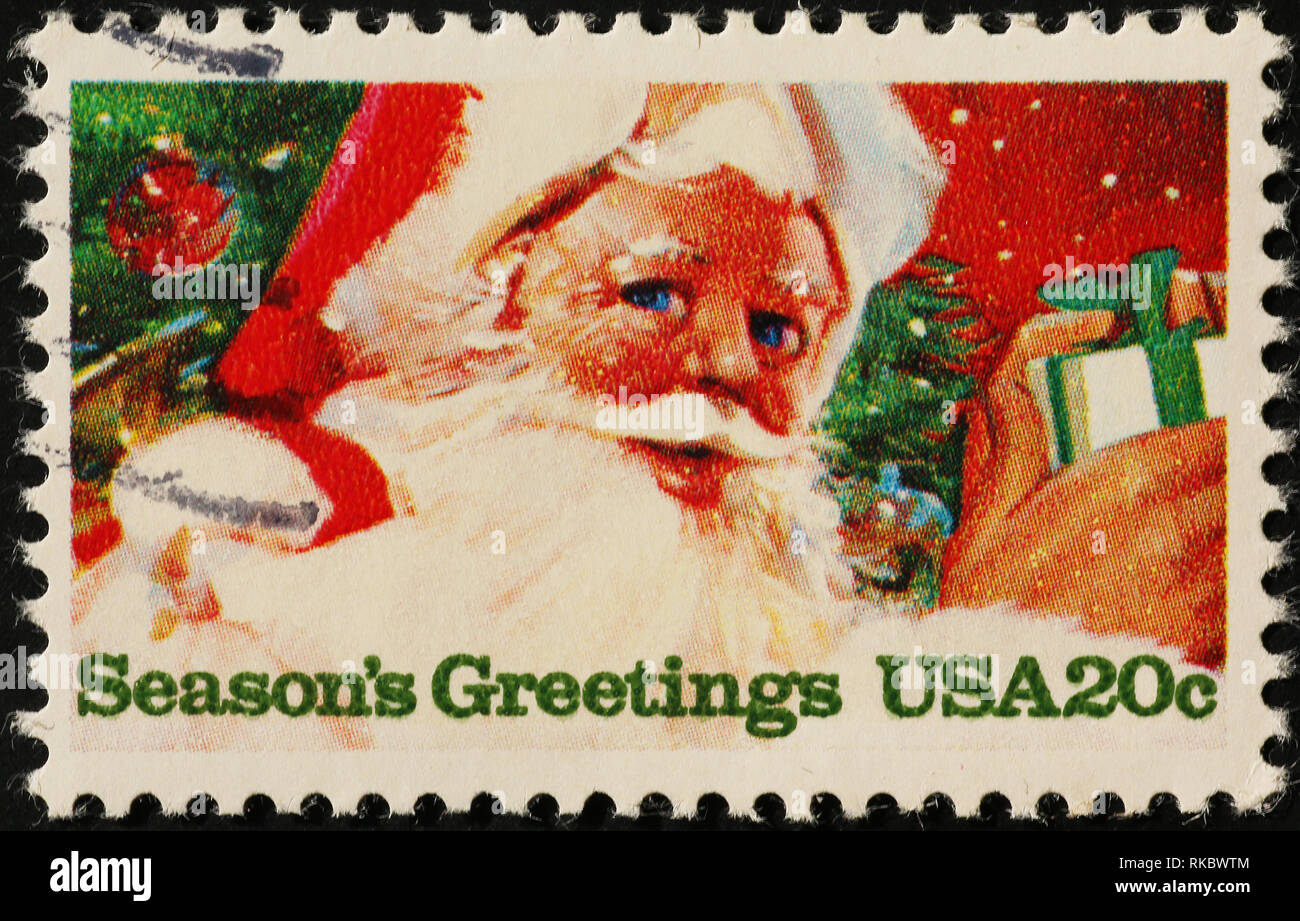 Santa Postmark Stamp High Resolution Stock Photography and Images - Alamy