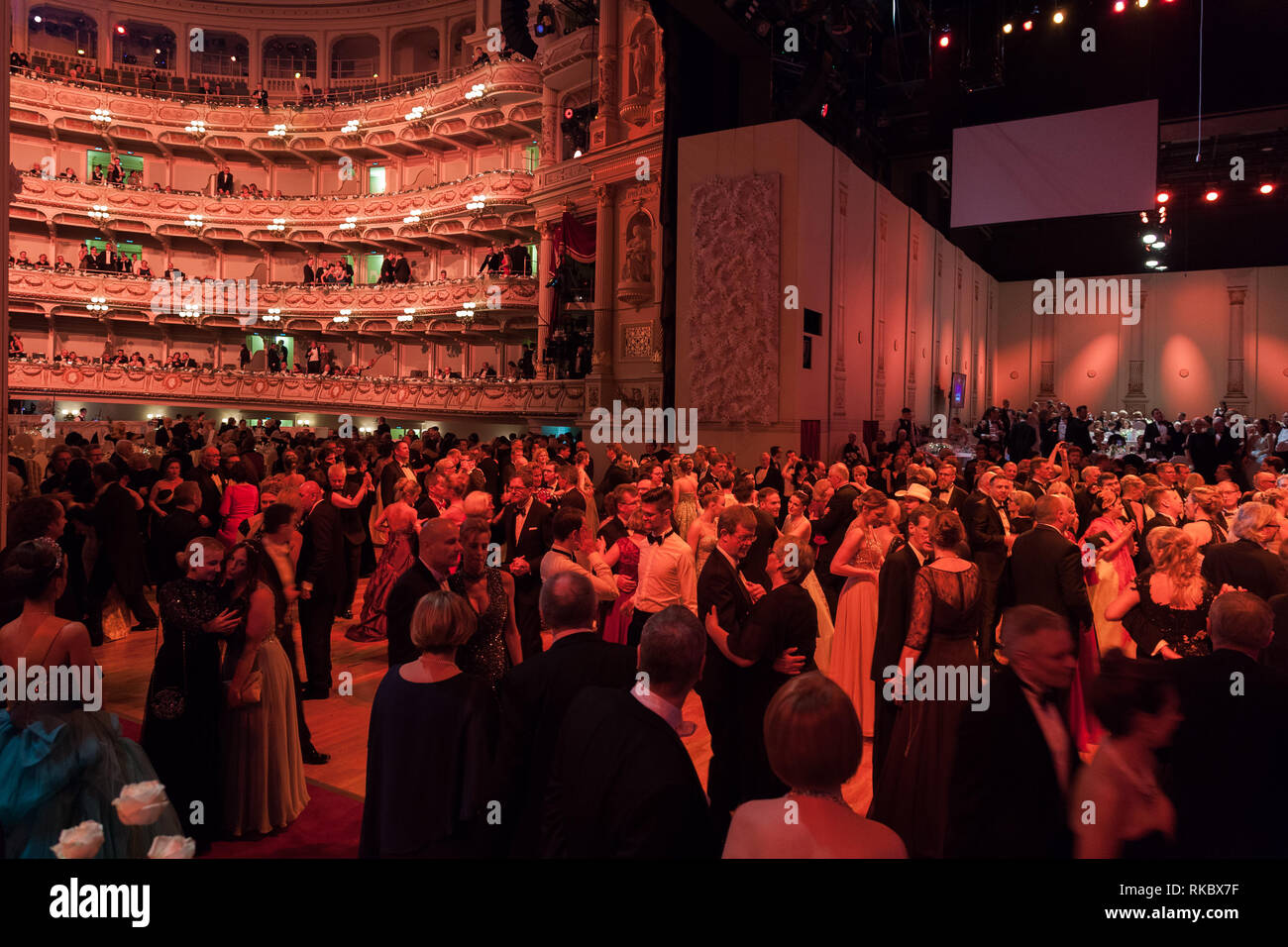 DRESDEN, GERMANY - FEBRUARY 01, 2019: the guests during the 14th Semper ...
