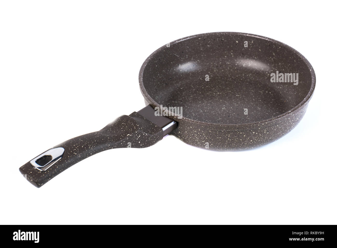 New Frying pan isolated on white background Stock Photo - Alamy