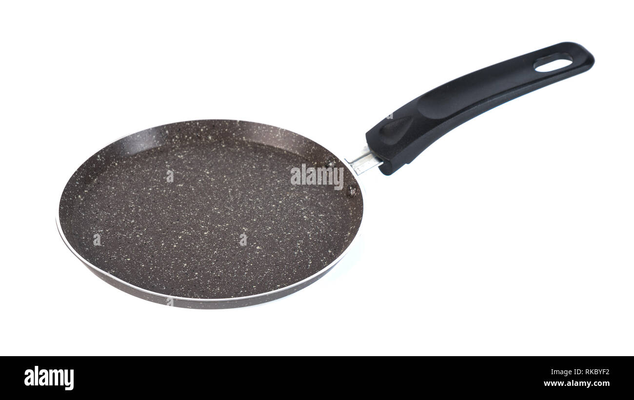 New Frying pan isolated on white background Stock Photo - Alamy