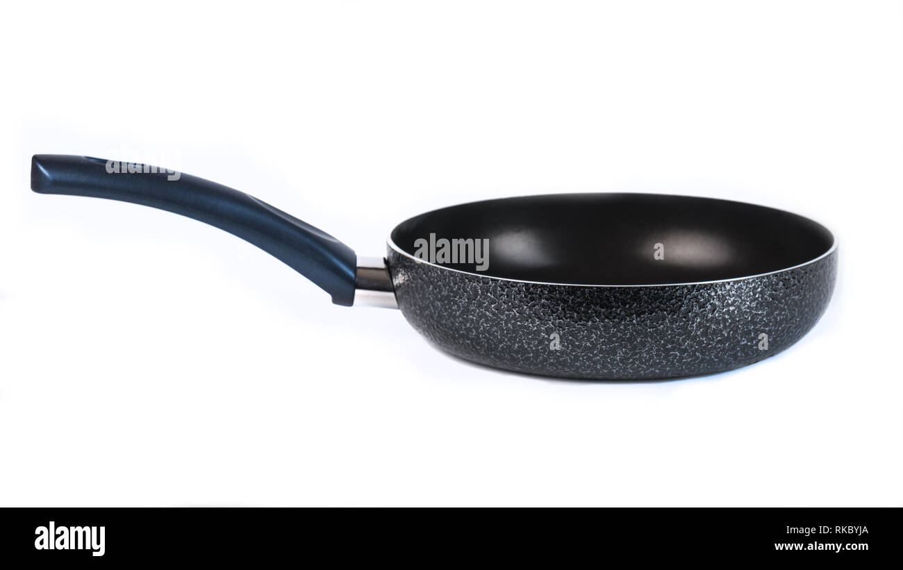 New Frying pan isolated on white background Stock Photo - Alamy