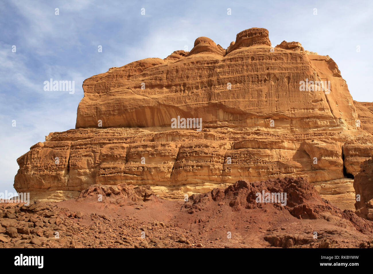 Rock formations in Egypt's Coloured Canyon, located near the Sinai town ...