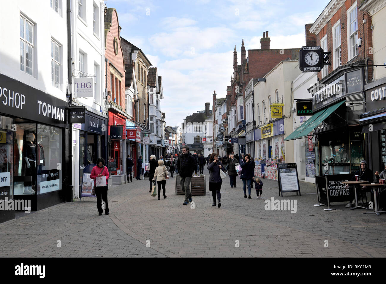 West Street, Horsham, West Sussex, England, UK Stock Photo - Alamy