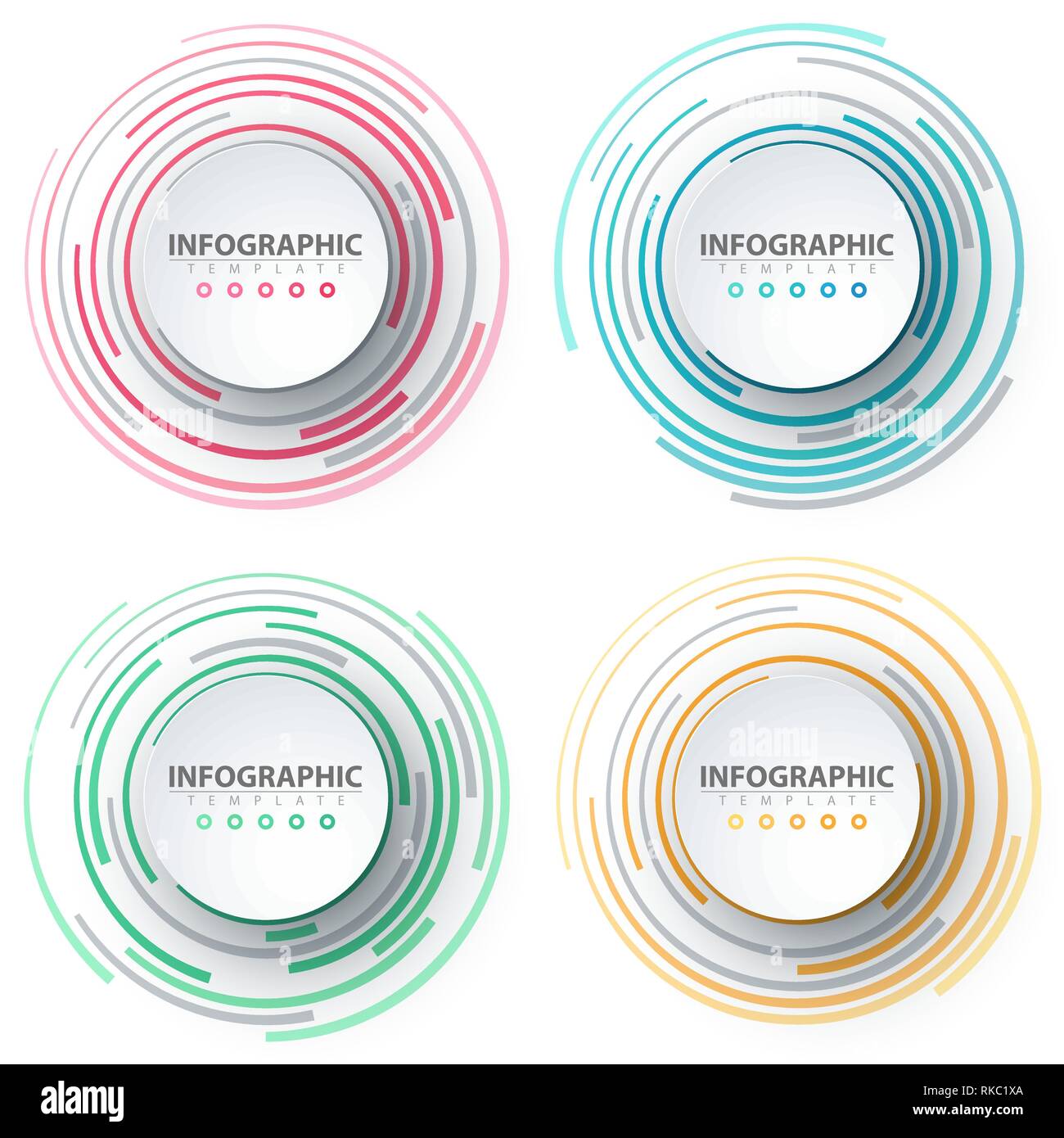 Vector origami flow chart infographic hi-res stock photography and ...