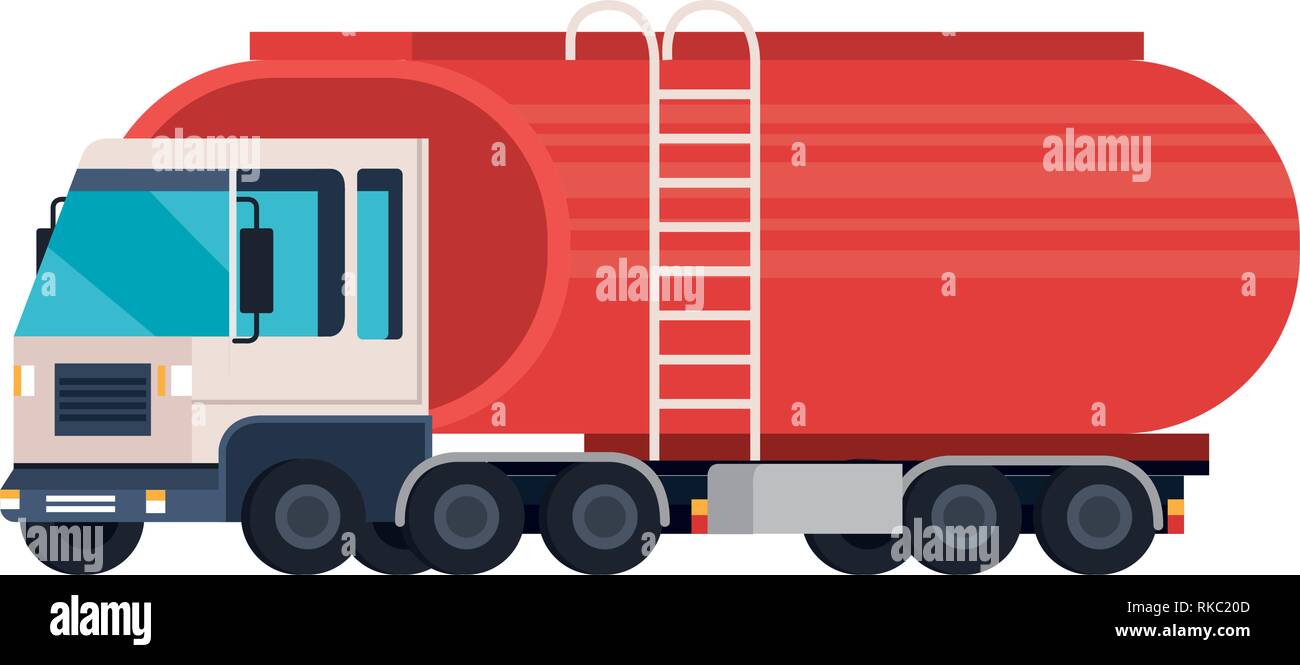 tanker truck logistic service vector illustration design Stock Vector ...