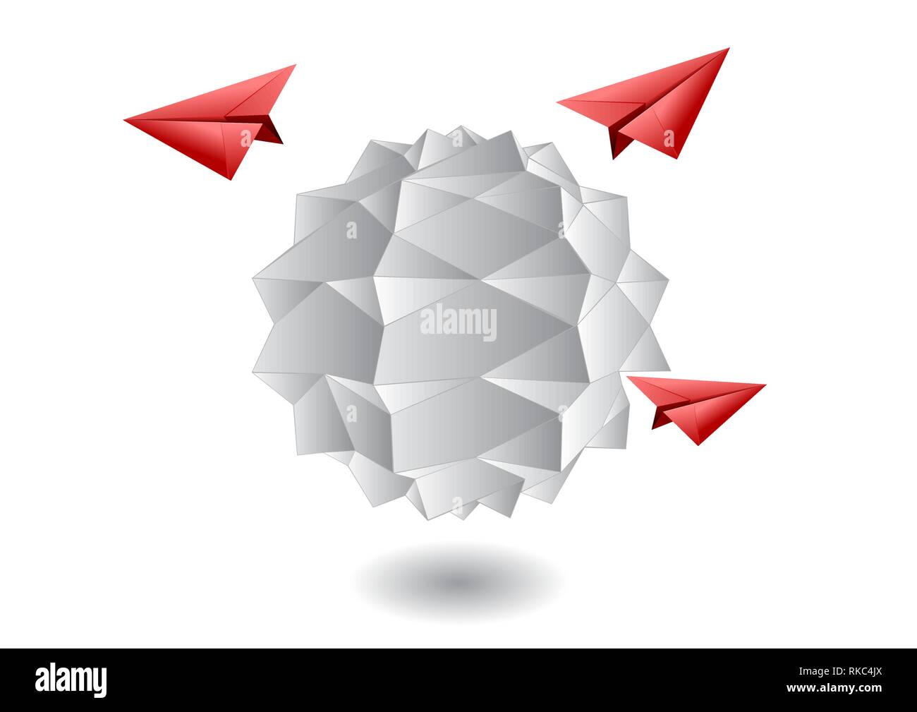 origami in freedom isolated on white baclground Stock Vector Image ...