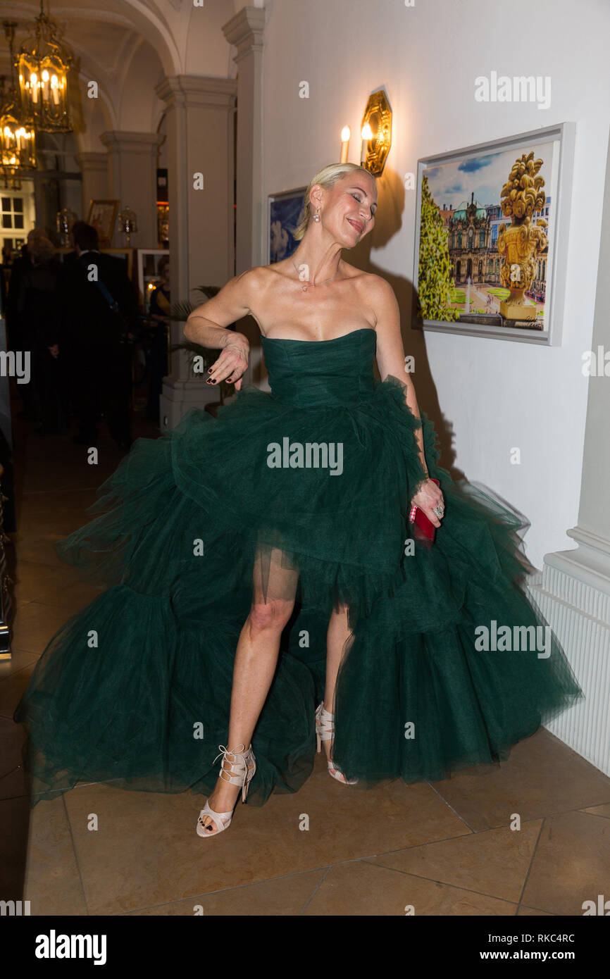 DRESDEN, GERMANY - FEBRUARY 01, 2019: Opera singer Nadja Michael during ...