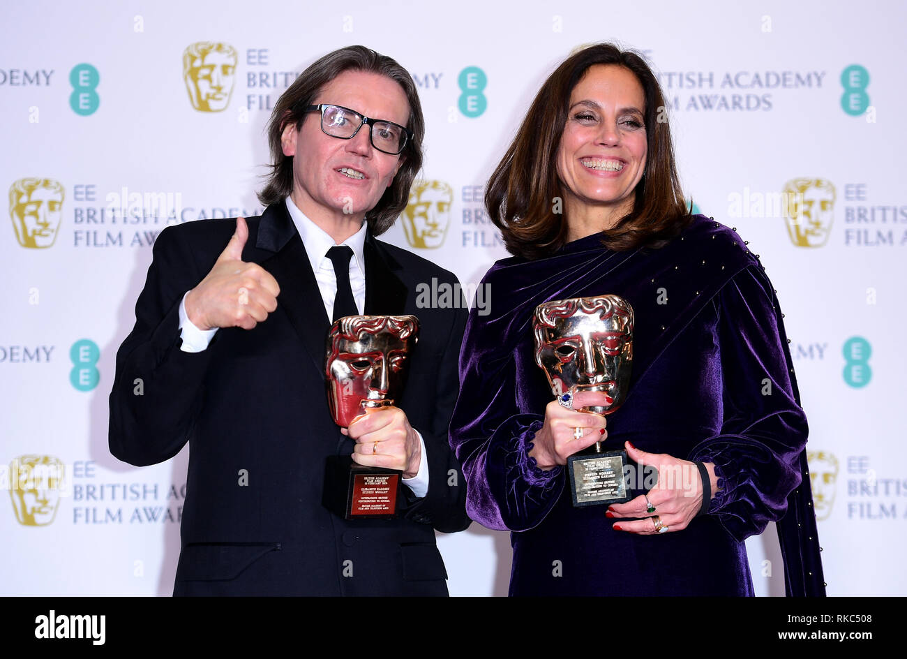 Stephen Woolley and Elizabeth Karlsen with their Outstanding British ...