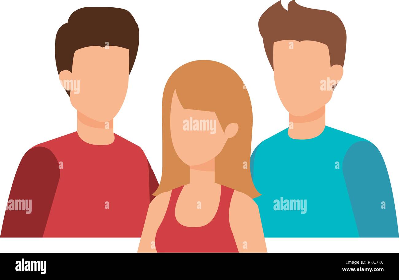 group of people characters vector illustration design Stock Vector ...