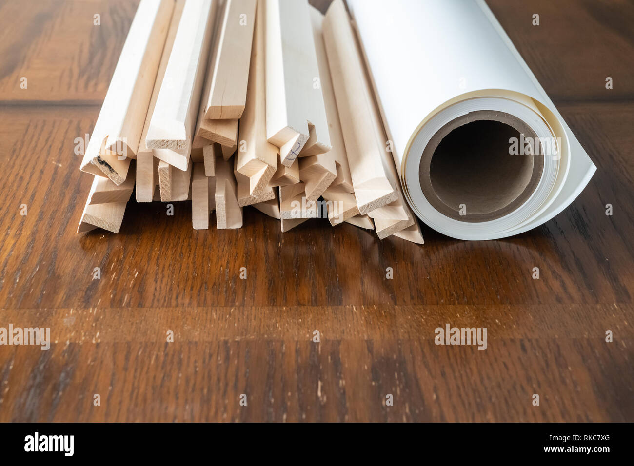 Roll of Fine Art Print Paper with Stretcher frames for print and ...