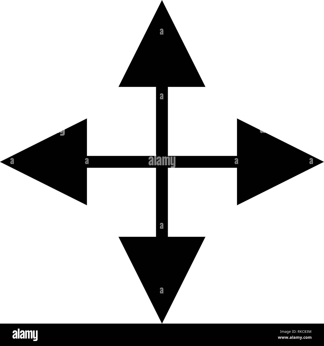 arrows crossed computer icon vector illustration design Stock Vector ...