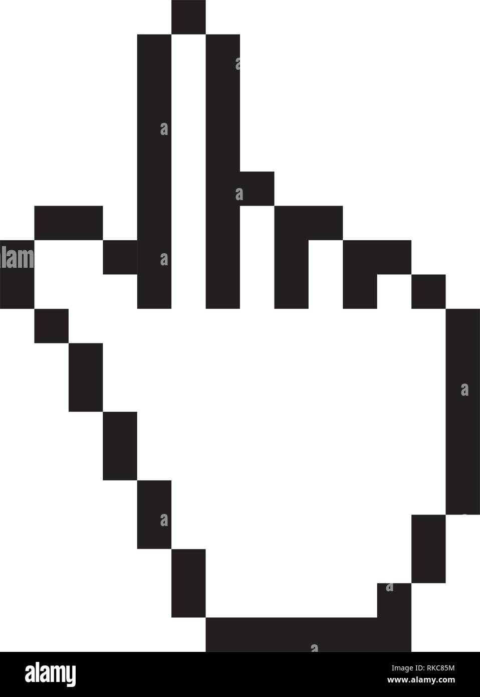 hand mouse cursor icon vector illustration design Stock Vector Image ...