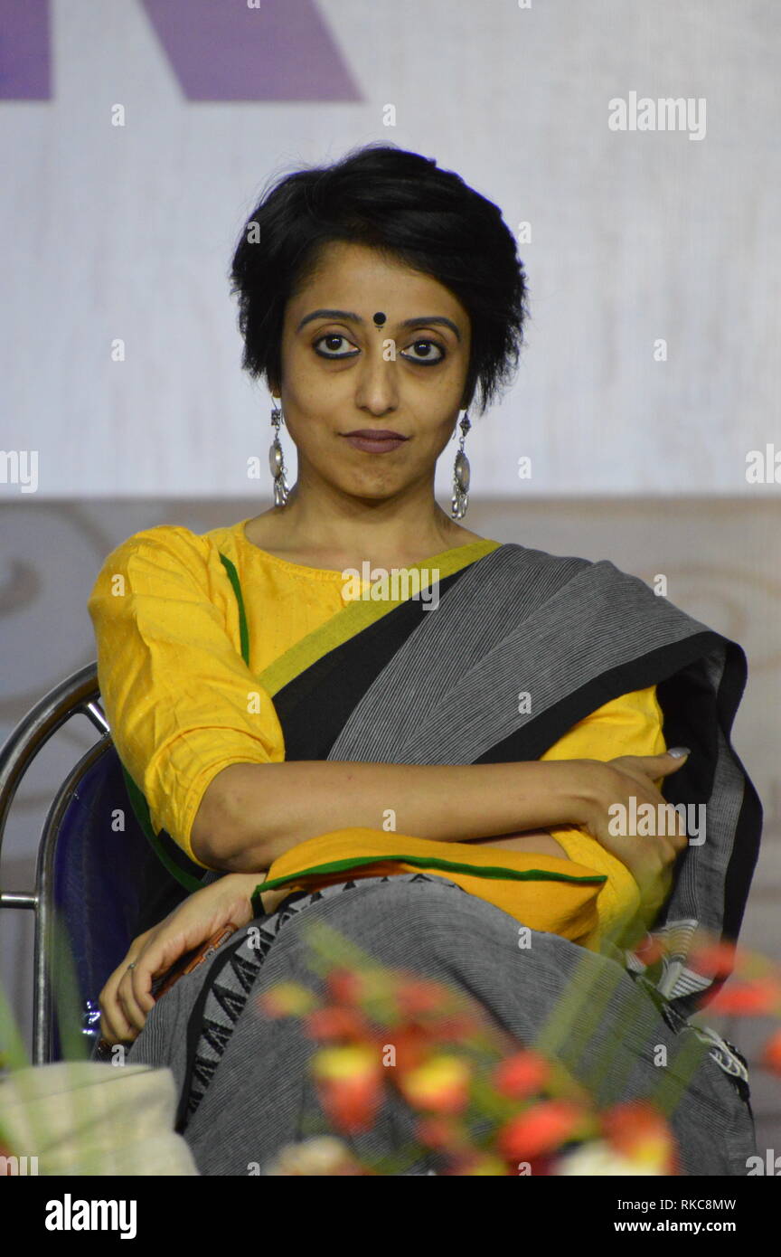 Kolkata, India. 10th February, 2019. Poet Anuttama Banerjee at book ...