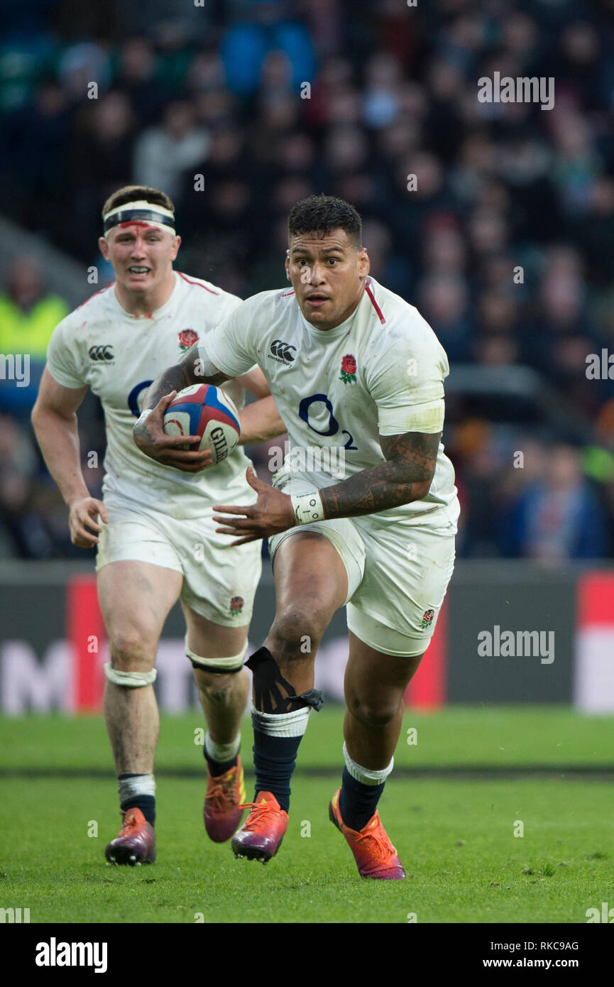Twickenham, United Kingdom. 7th February, Nathan HUGHES, England vs ...