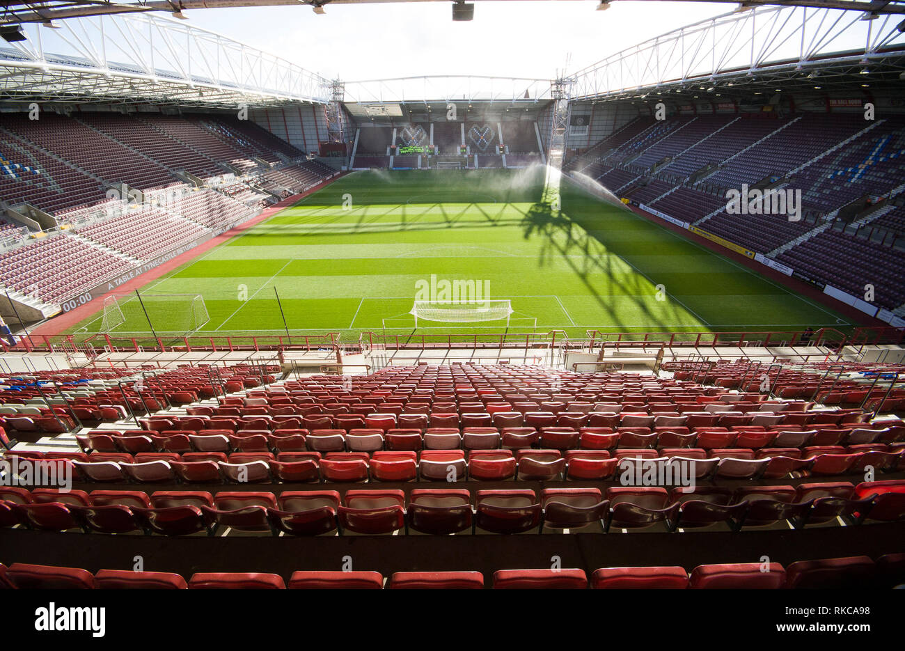Tynecastle Park, Edinburgh, Scotland, UK. 10th February 2019. Football ...