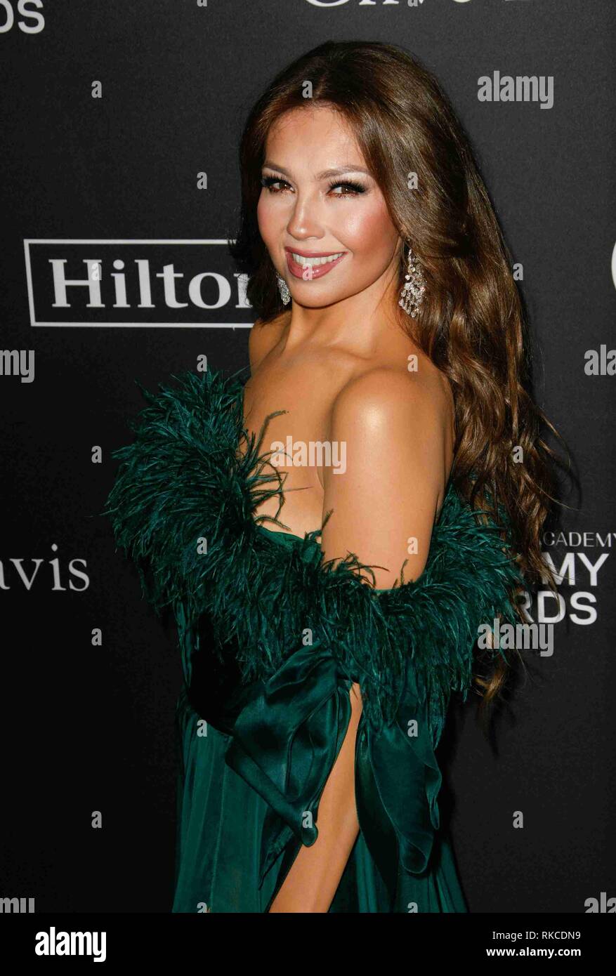 BEVERLY HILLS, CA- FEBRUARY 09: Thalia at the Clive Davis Pre-Grammy ...