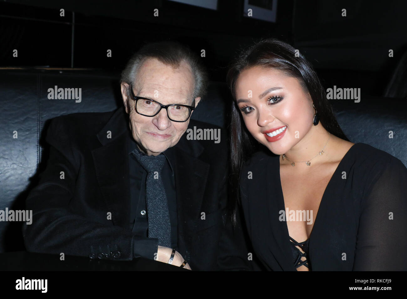 Los Angeles, USA. 9th February, 2019. Larry King and music artist KEA ...