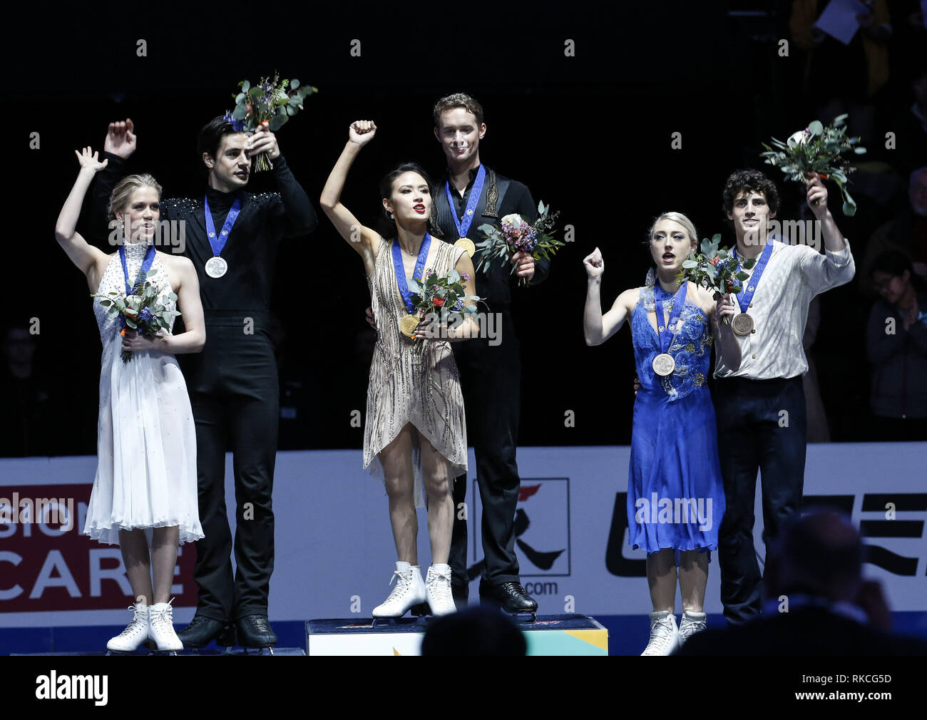 Los Angeles, California, USA. 10th Feb, 2019. Ice dance competition ...