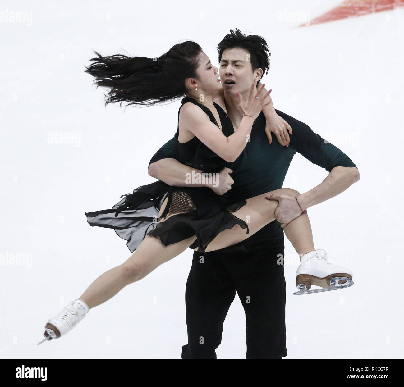Los Angeles, California, USA. 10th Feb, 2019. Shiyue Wang and Xinyu Liu ...