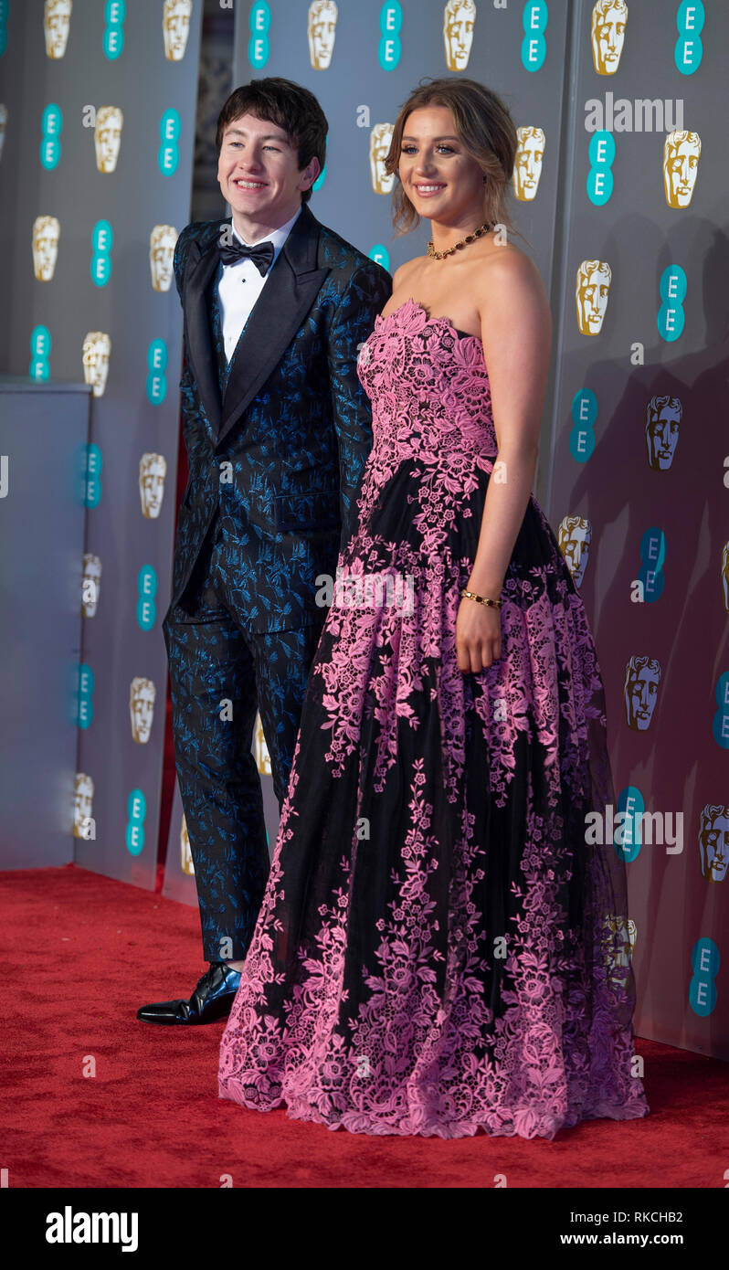 London, UK. 10th Feb, 2019. Shona Guerin, Barry Keoghan attends the EE ...