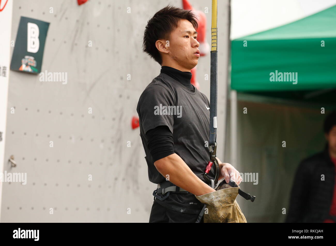 Yudai ikeda, FEBRUARY 10, 2019 - Sport Climbing : The 1st Speed Japan Cup men's Finals at ...