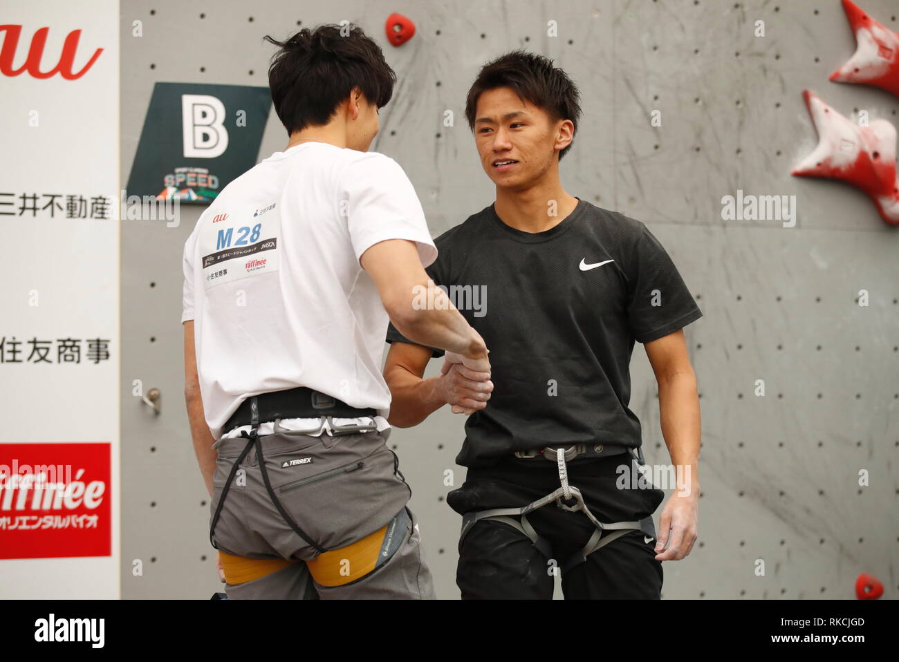 Tokyo, Japan. 10th Feb, 2019. Yudai ikeda Sport Climbing : The 1st Speed Japan Cup men's Finals ...