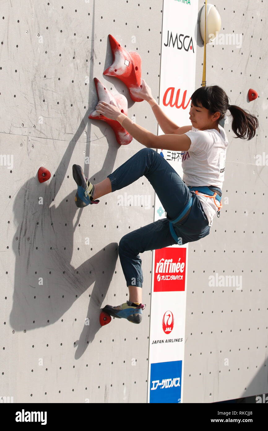 Tokyo, Japan. 10th Feb, 2019. Yuka Higuchi Sport Climbing : The 1st ...