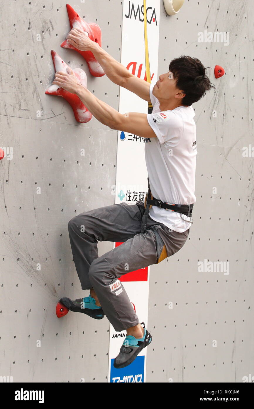 Tokyo, Japan. 10th Feb, 2019. Ryo Inoue Sport Climbing : The 1st Speed ...