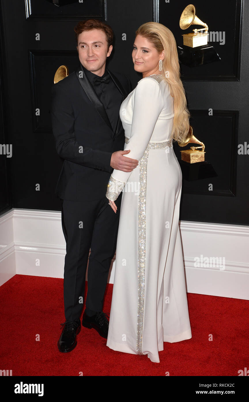 Los Angeles, Ca, USA. 10th Feb, 2019. Daryl Sabara and Meghan Trainor ...