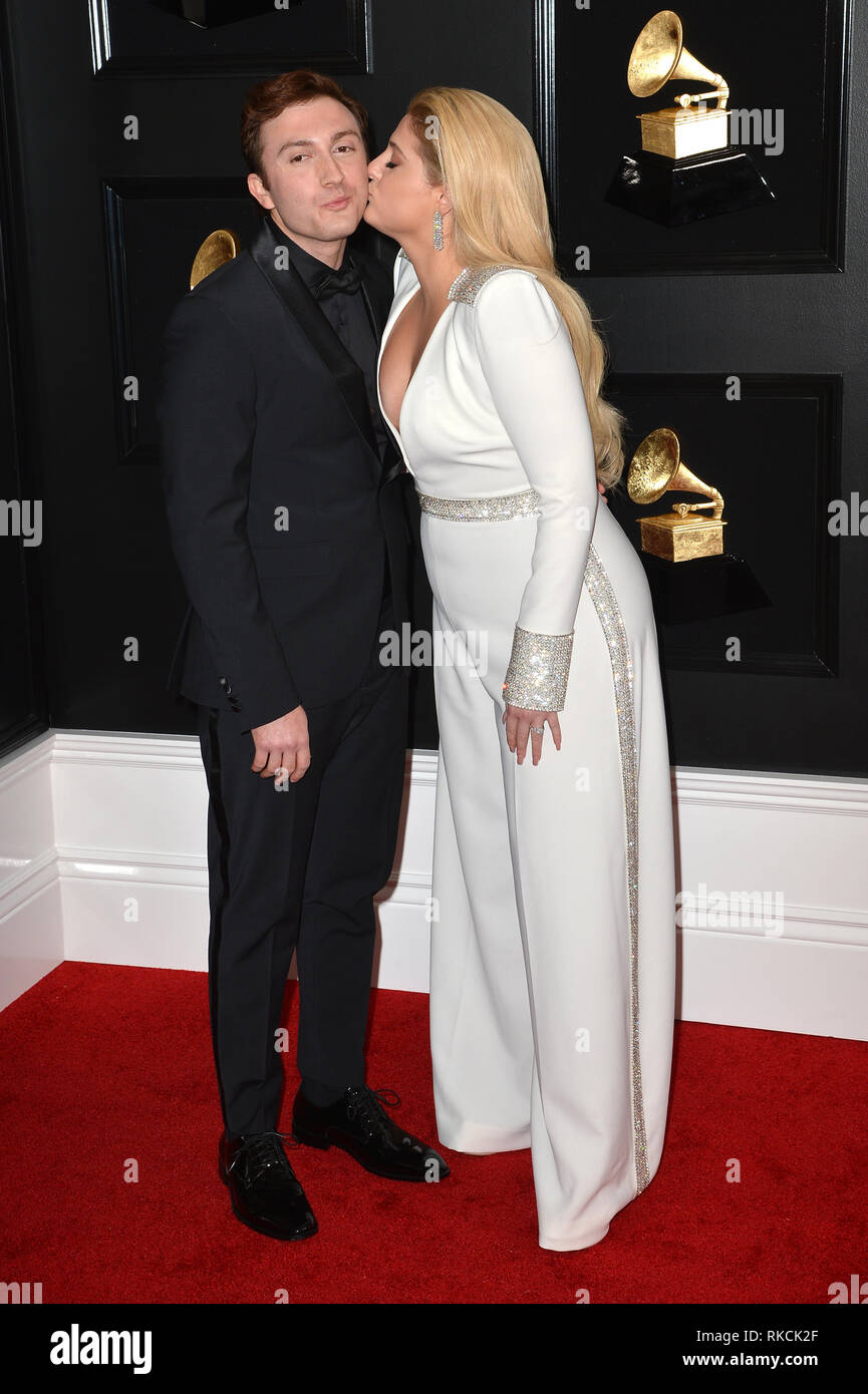 Los Angeles, Ca, USA. 10th Feb, 2019. Daryl Sabara and Meghan Trainor ...