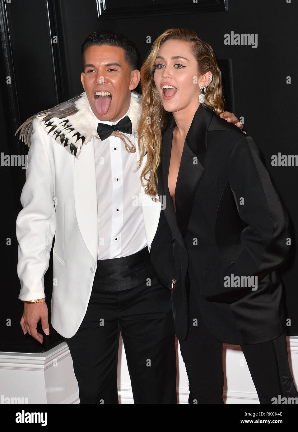 Miley cyrus at 61st annual grammy awards hi-res stock photography and ...