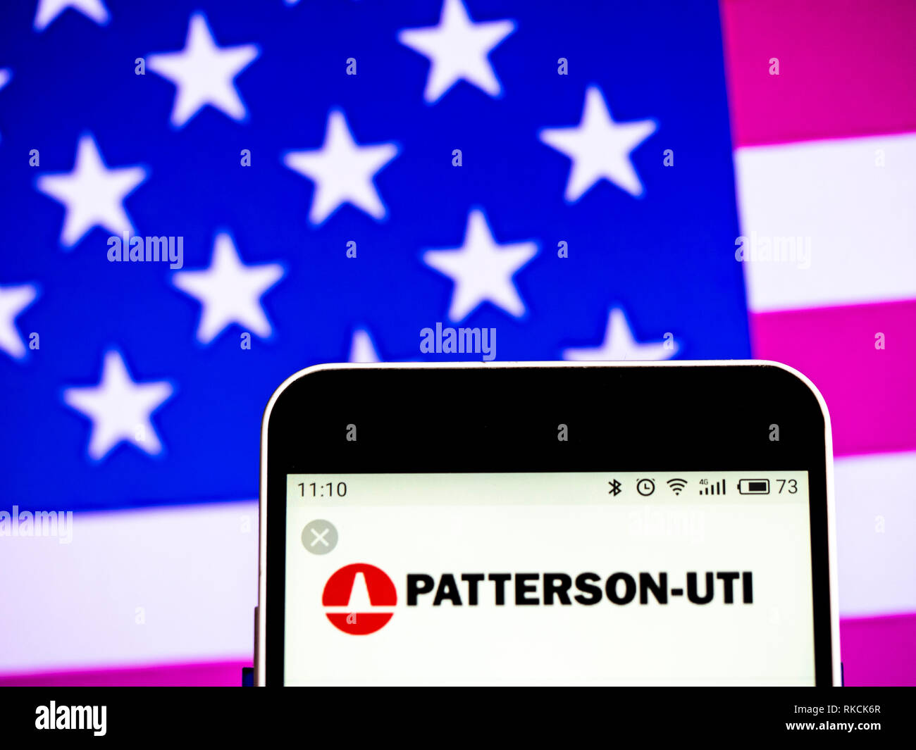 Patterson-UTI Energy Company logo seen displayed on a smart phone Stock ...