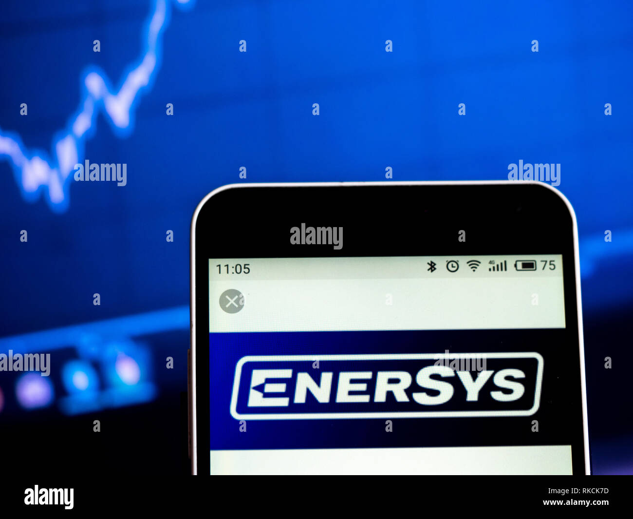 EnerSys company logo seen displayed on a smart phone Stock Photo - Alamy