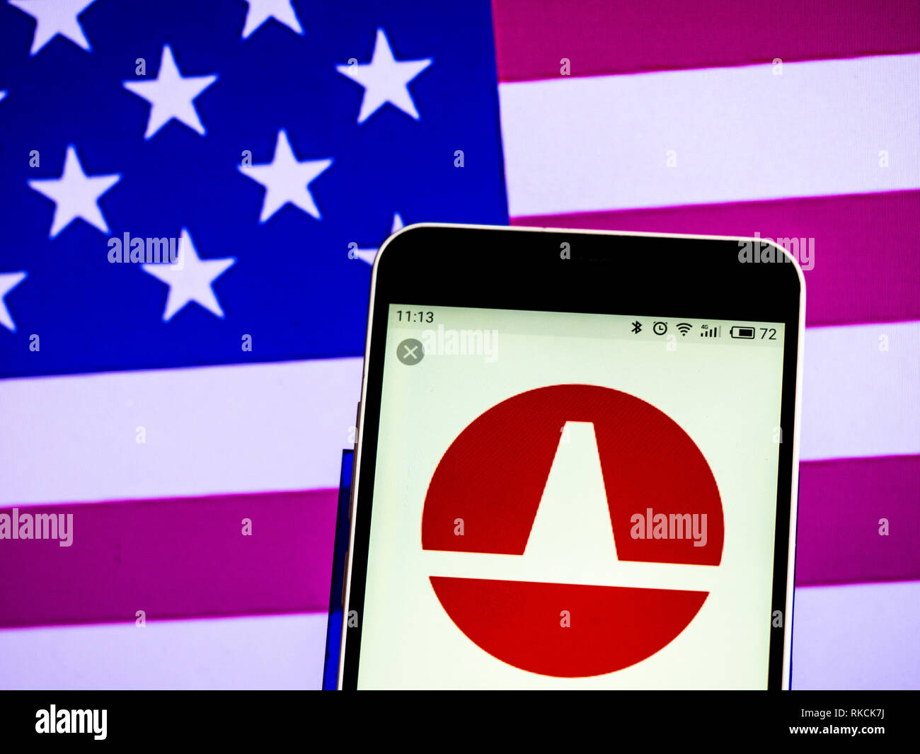 Patterson-UTI Energy Company logo seen displayed on a smart phone Stock ...