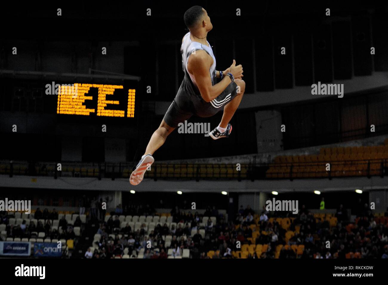 Champion of pole vault Emmanuel Karalis seen in action during the ...