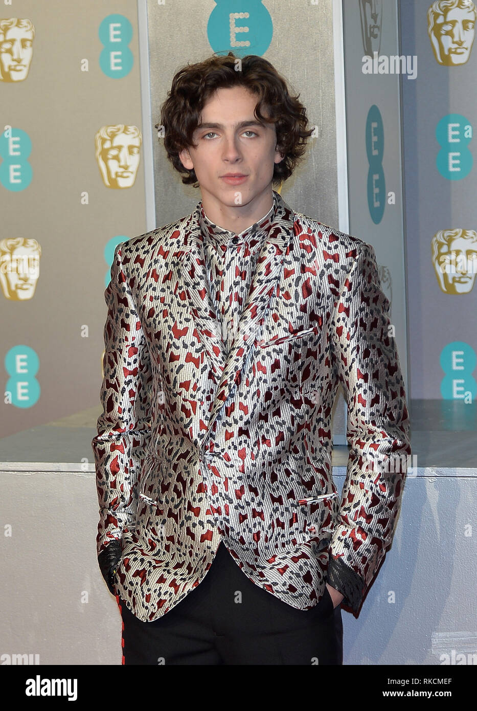 LONDON, UK - FEBRUARY 10: Timothée Chalamet at the 72nd British Academy ...
