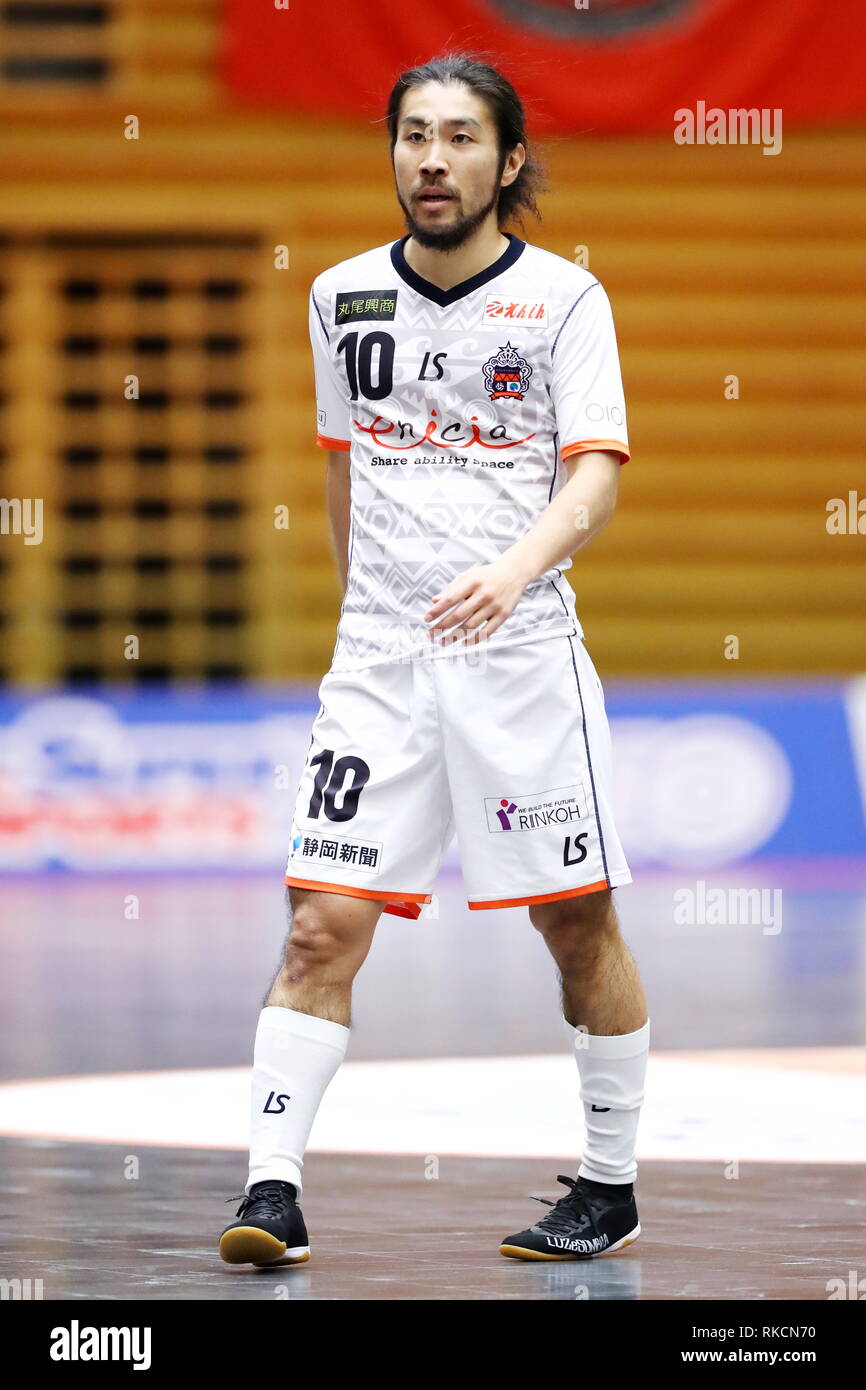 Komazawa indoor ball sports field, Tokyo, Japan. 10th Feb, 2019. Tomoki Tanaka (Agleymina ...