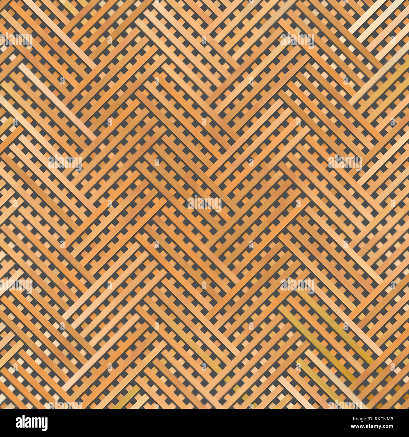 Abstract background with woven mat or rattan, virtual geometric pattern ...