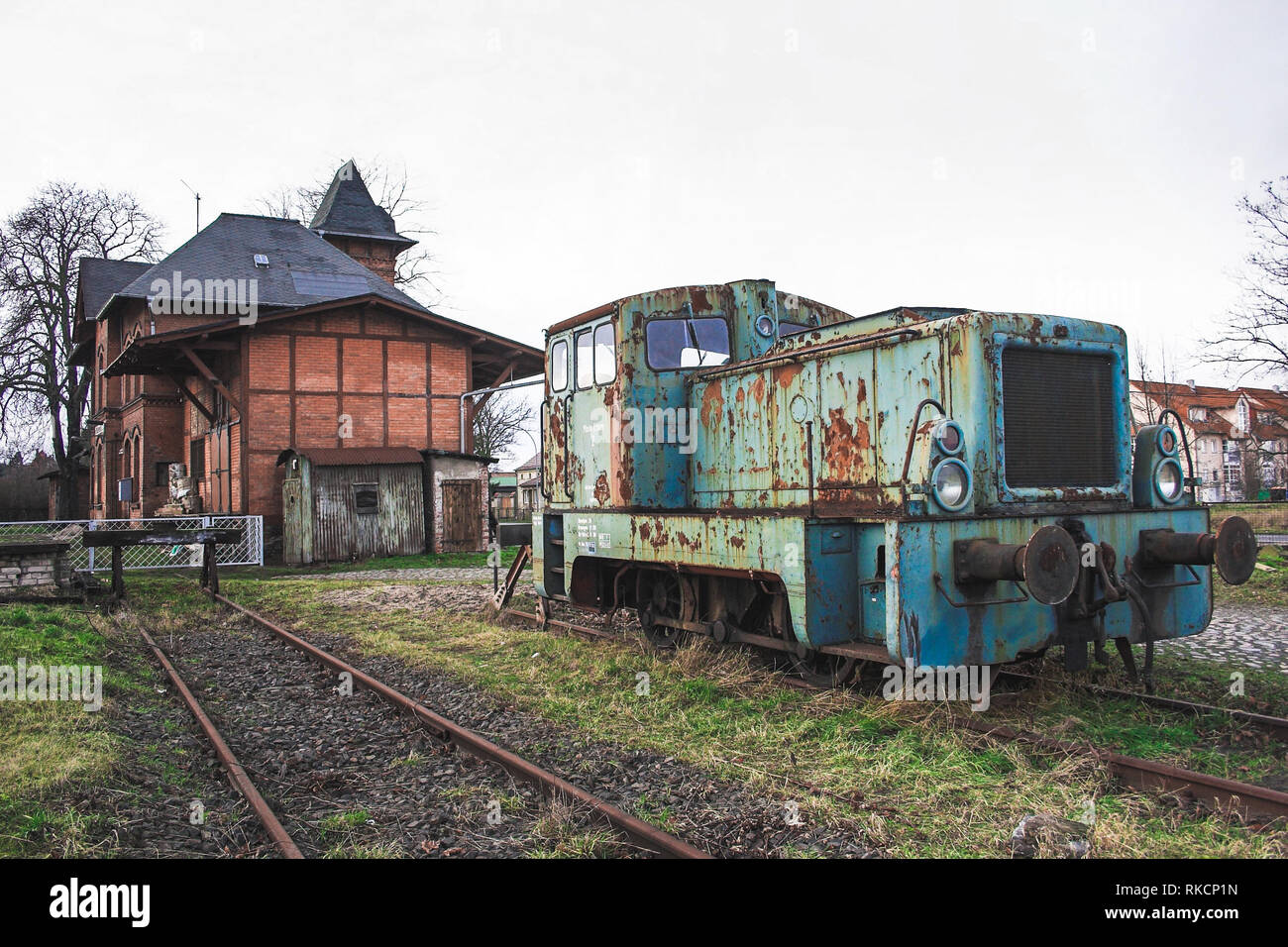 old rusty train Stock Photo - Alamy
