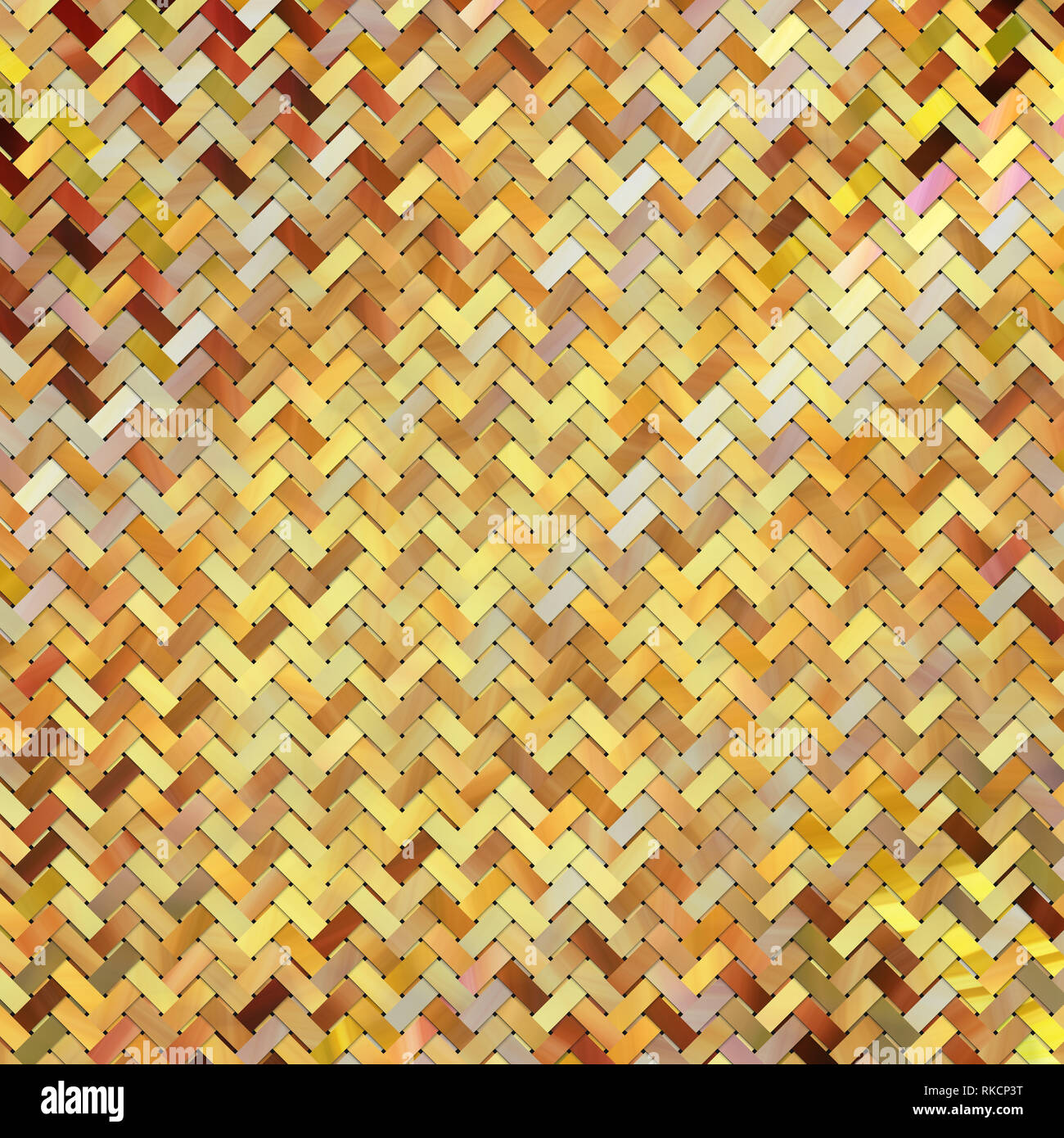 Background abstract woven mat or rattan, virtual geometric pattern for ...