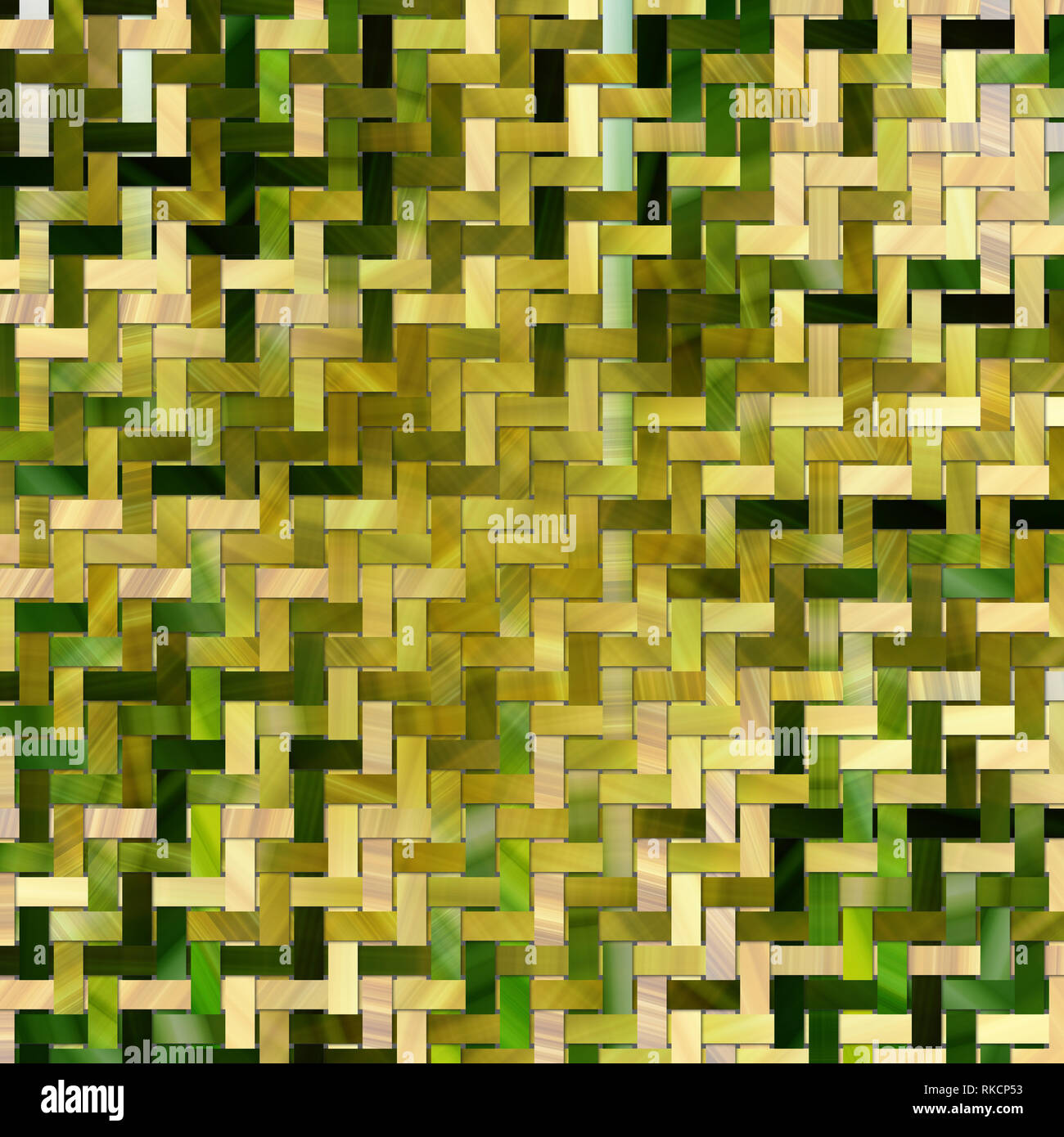 Abstract background with woven mat or rattan, virtual geometric pattern ...