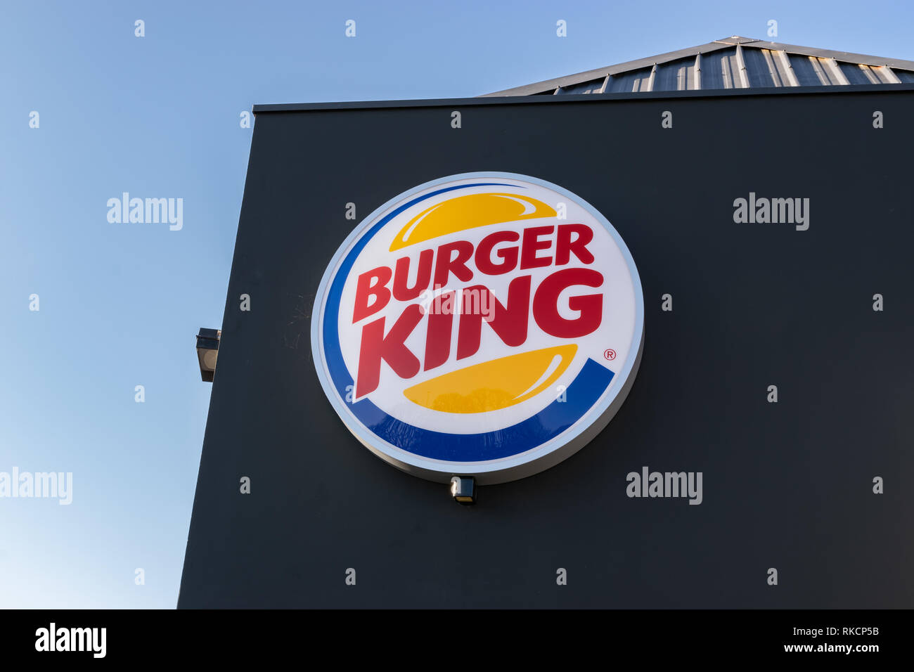 Roncq,FRANCE-January 20,2019: Burger King logo.Burger King is an ...