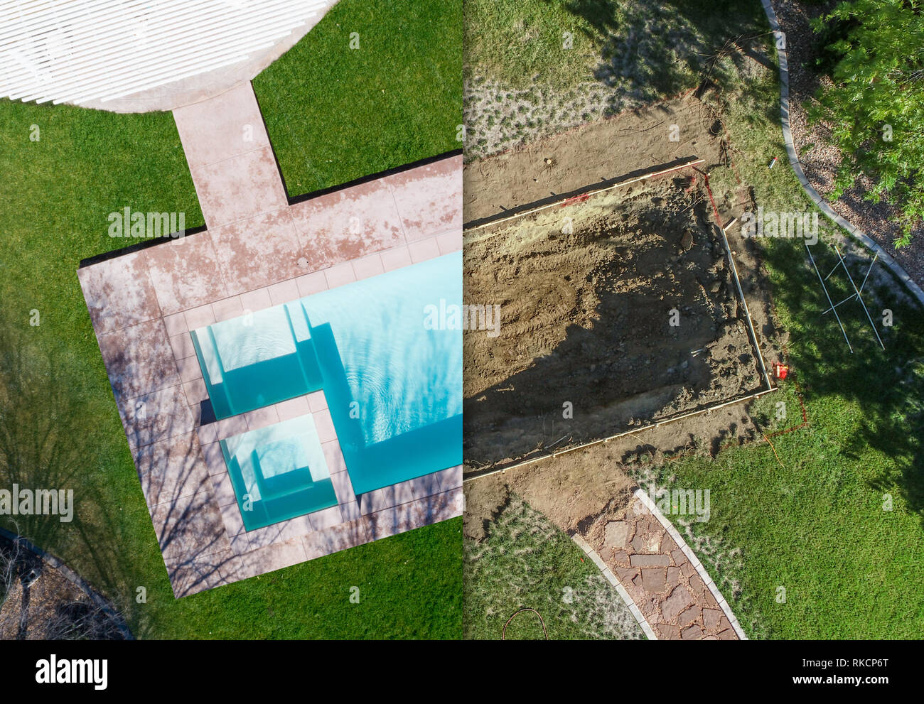 Construction before and after hi-res stock photography and images - Alamy