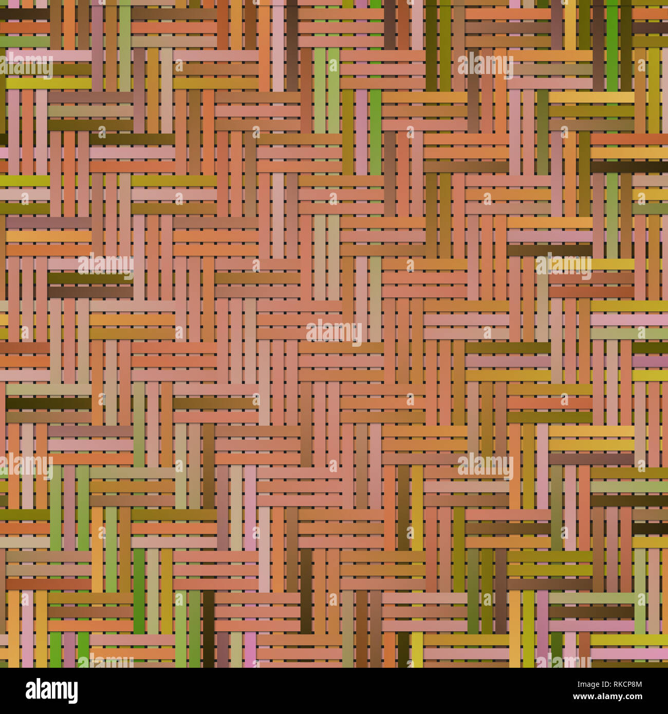 Background abstract woven mat or rattan, virtual geometric pattern for ...