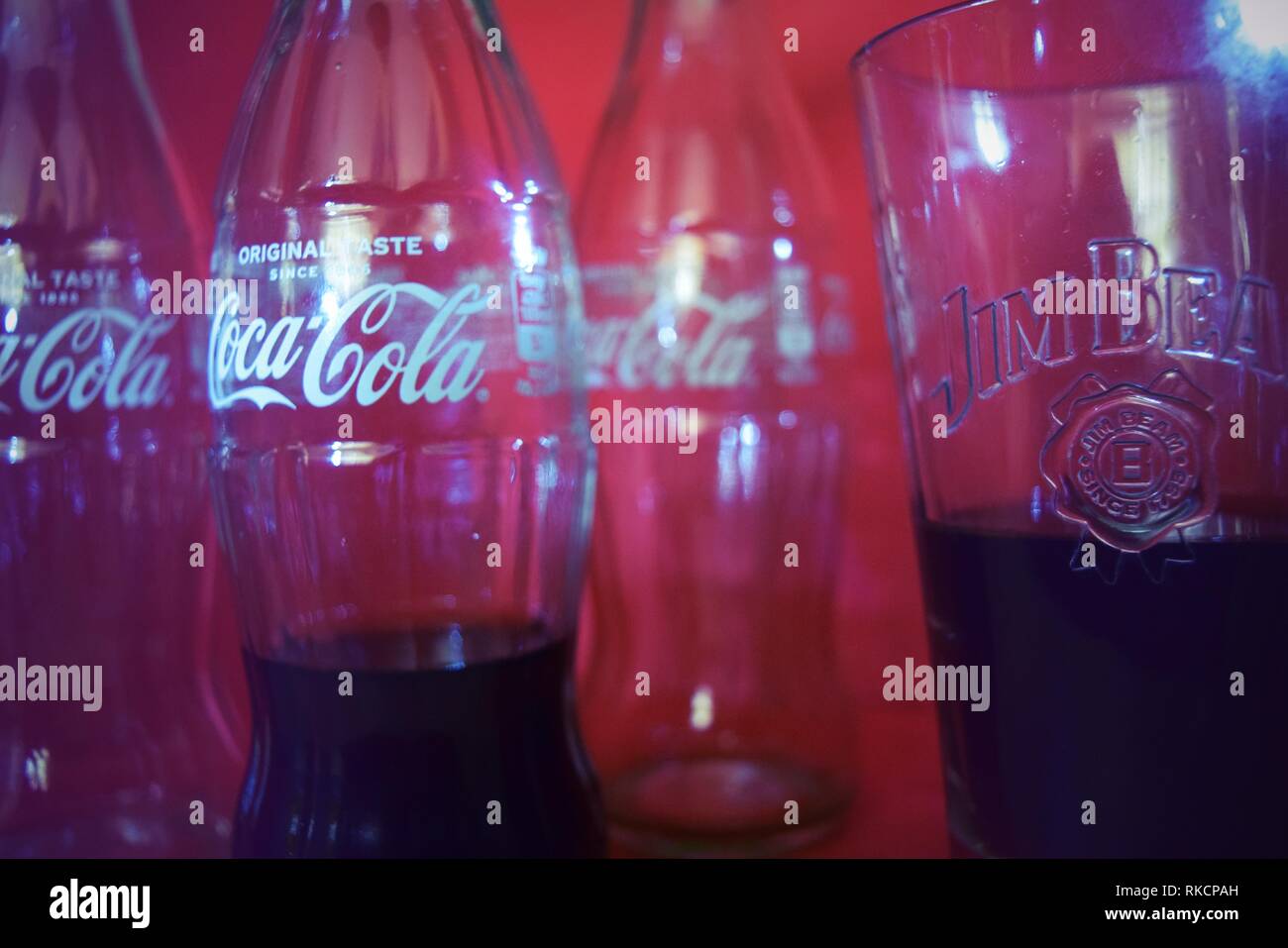 Cola and Cards Stock Photo - Alamy