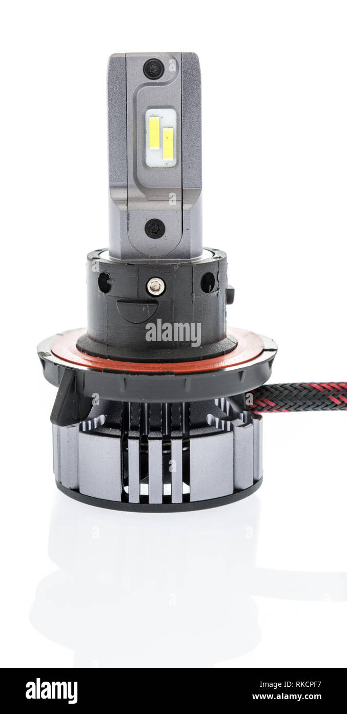 Car headlight led lamps Cut Out Stock Images & Pictures - Alamy