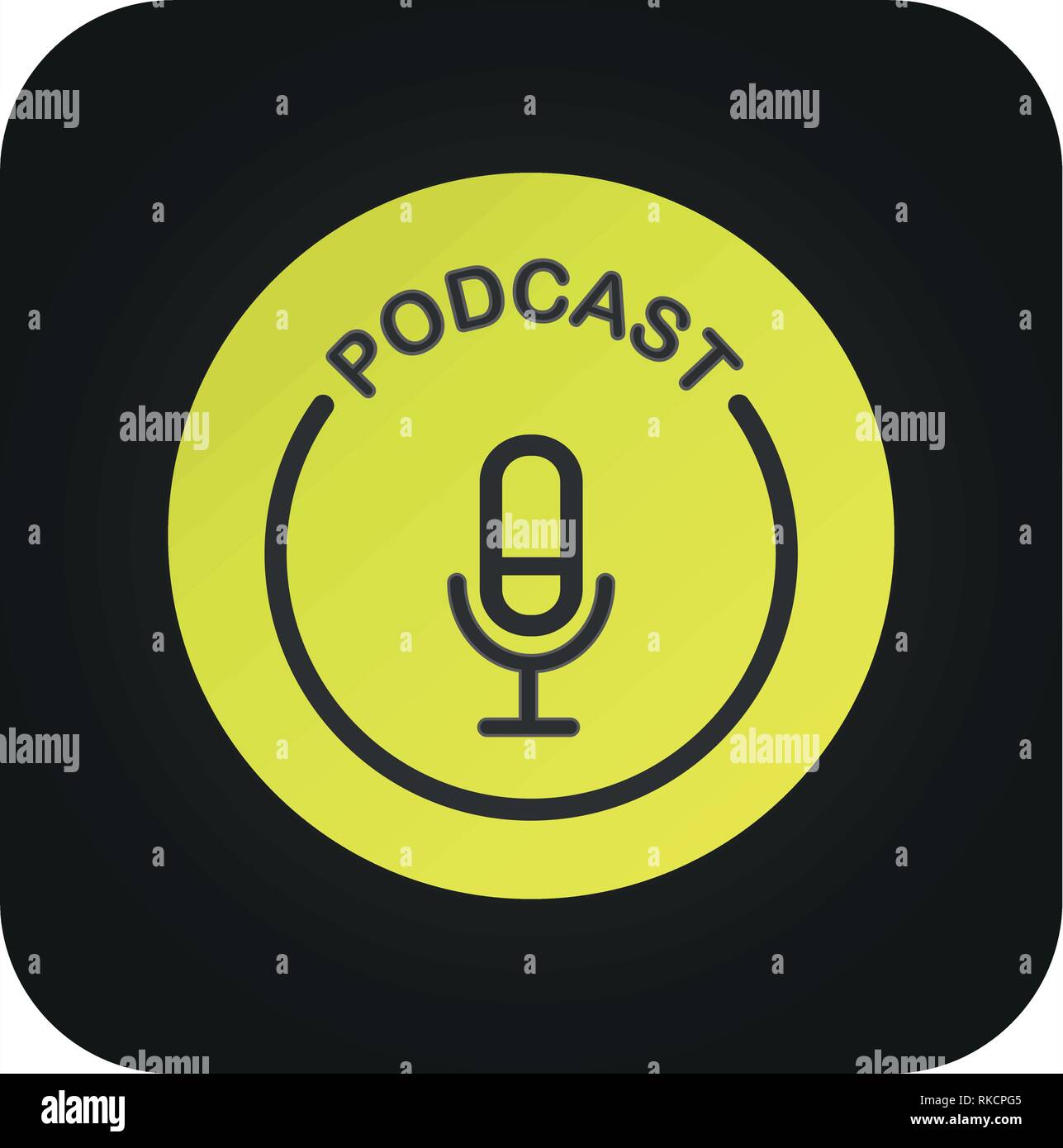 Podcast vector vectors hi-res stock photography and images - Alamy