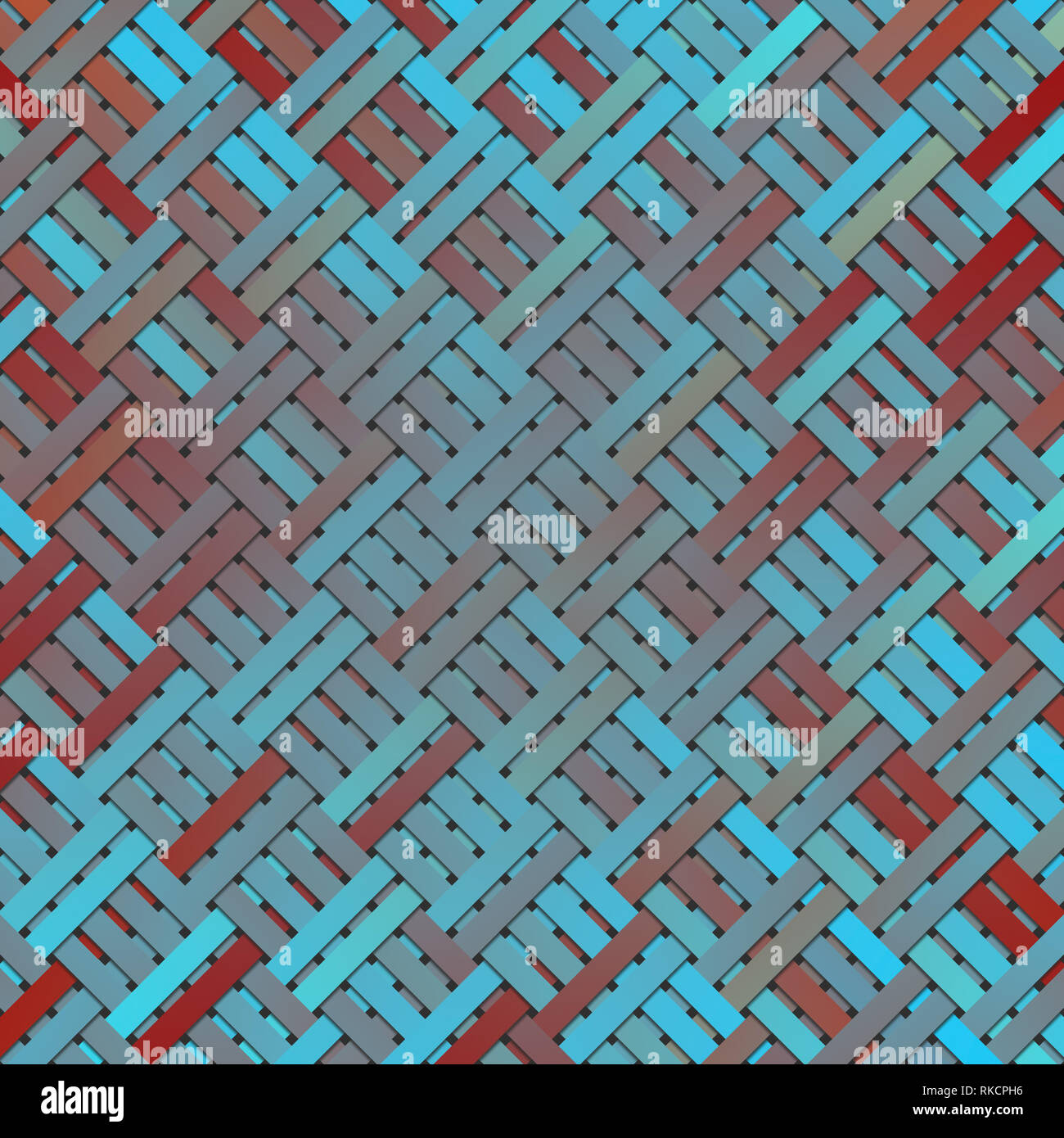 Background abstract woven mat or rattan, virtual geometric pattern for ...